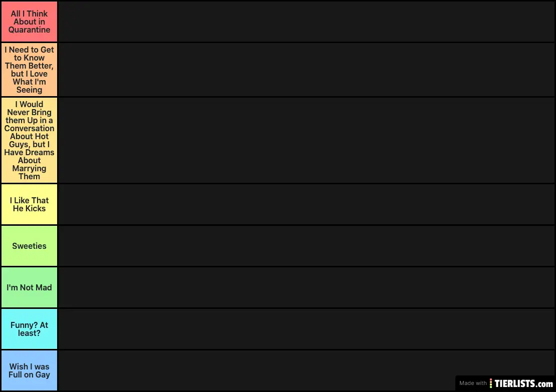 Tier List Blank Template