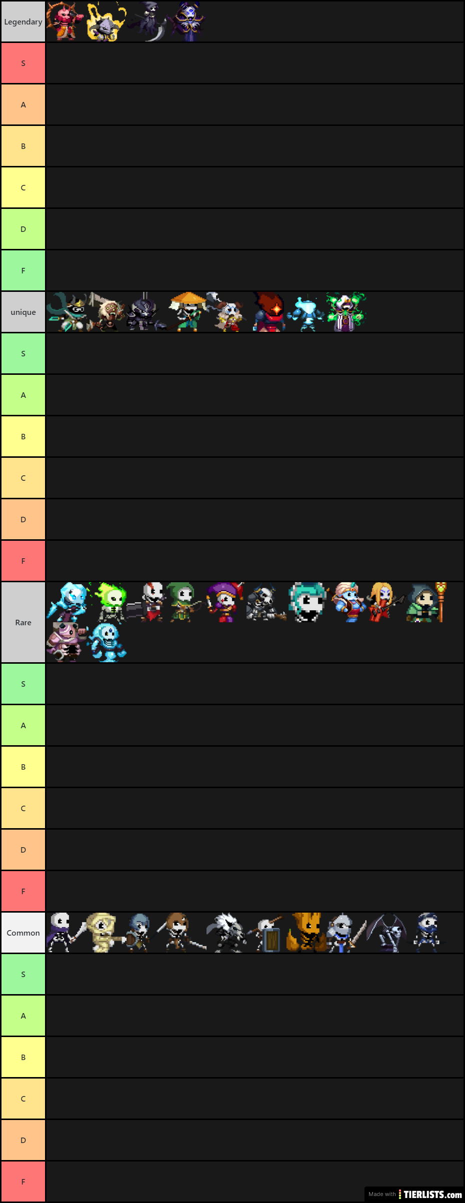 All Tier Lists TierLists